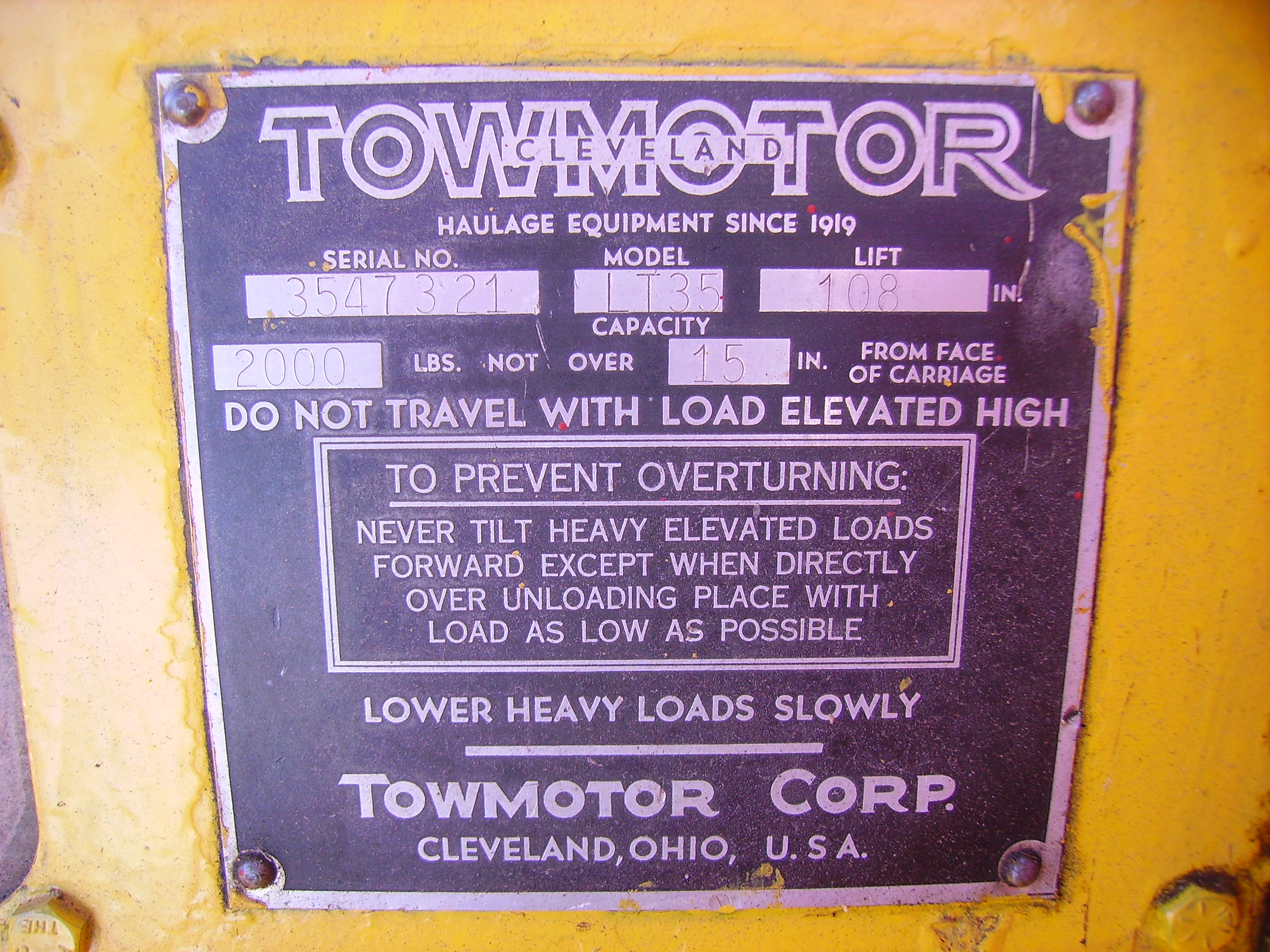 TOWMOTOR page II